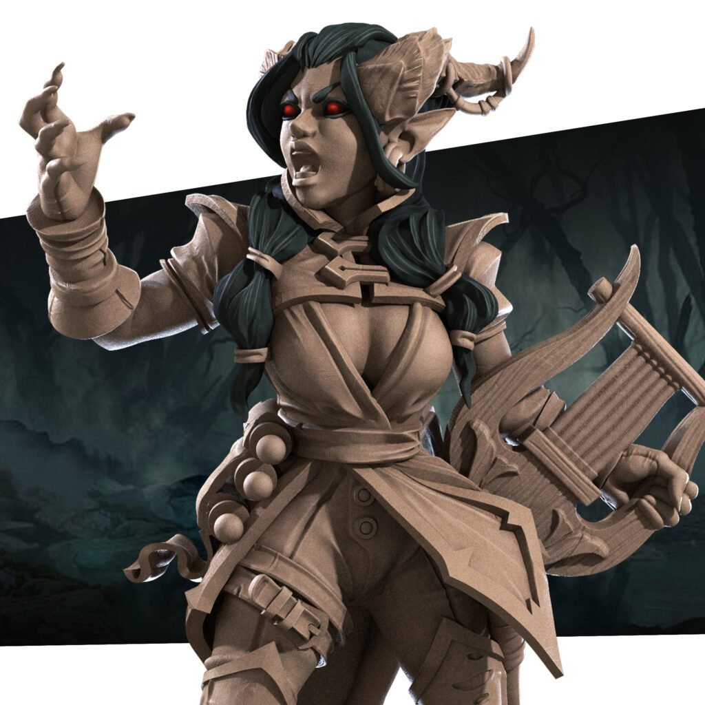 Tiefling Bard - Little Legends Minis