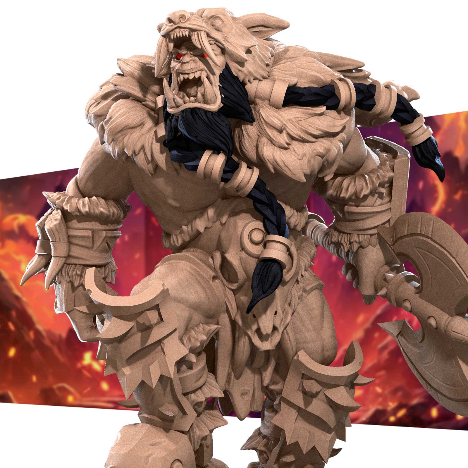 Orc Barbarian - Little Legends Minis