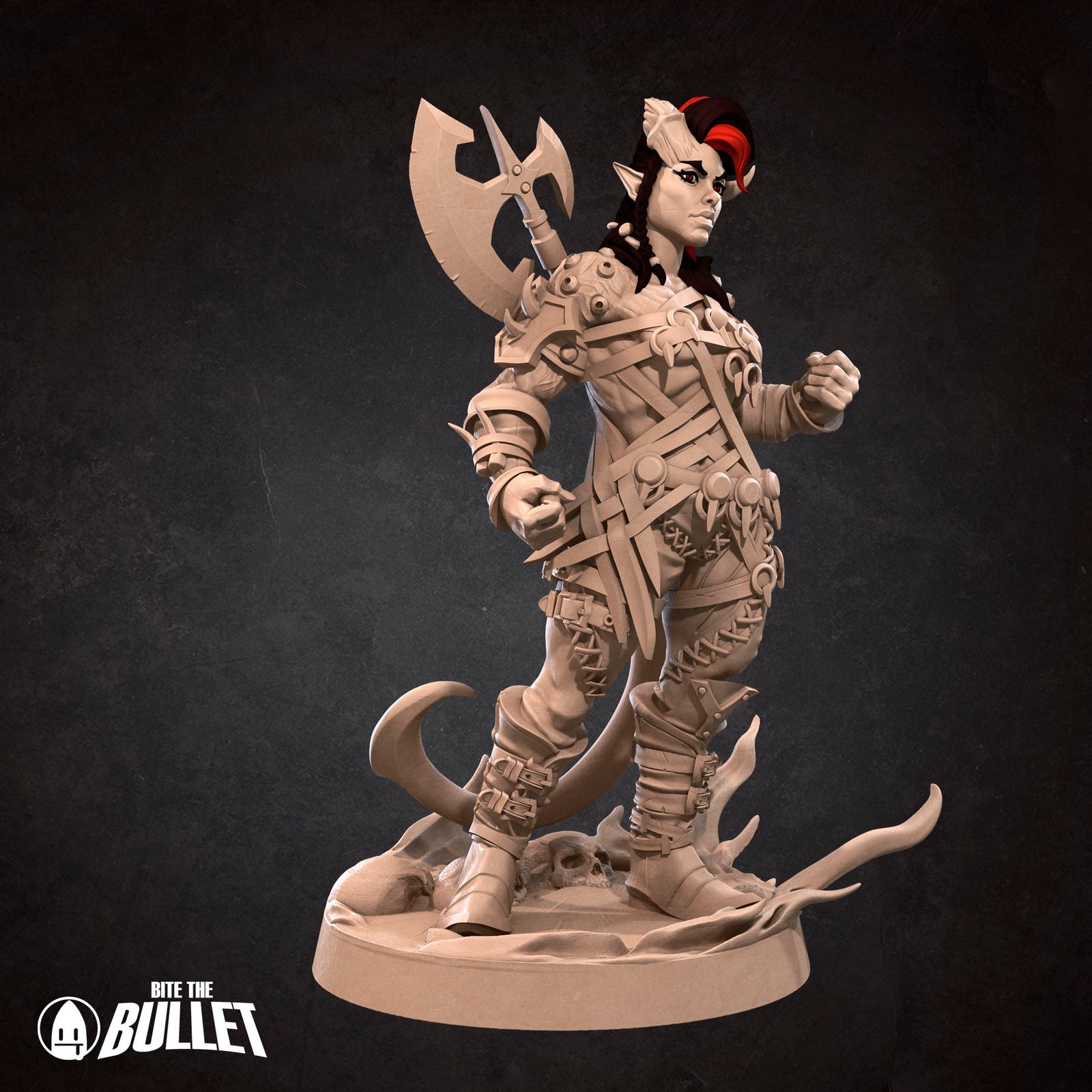 Tiefling Barbarian - Little Legends Minis