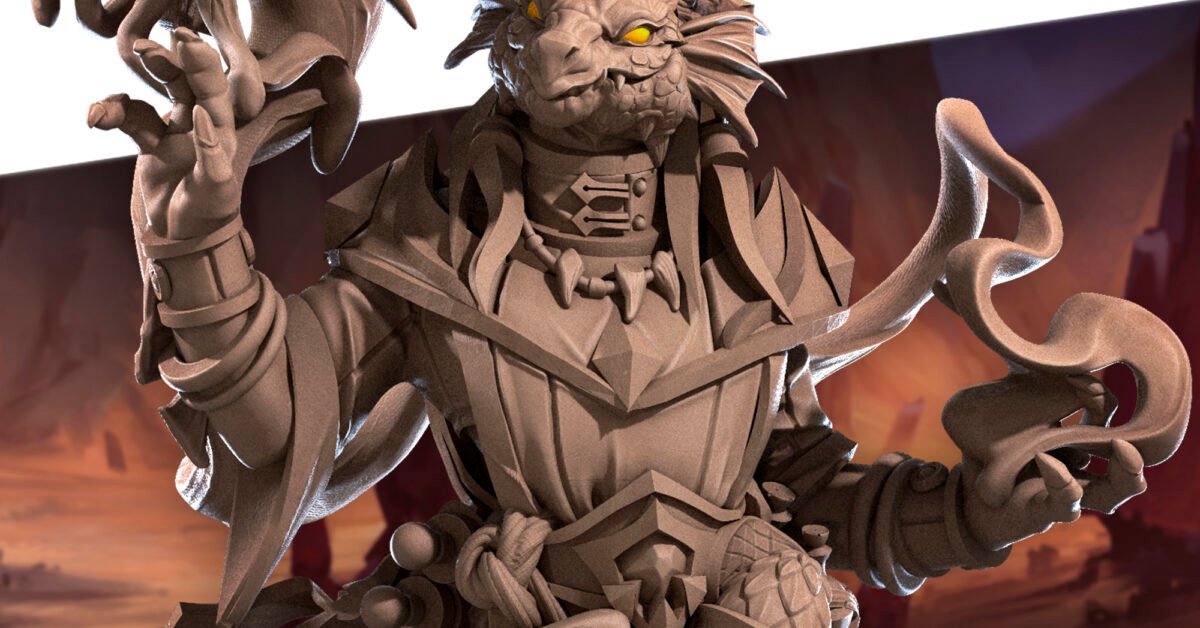 Dragonborn Wizard - Little Legends Minis