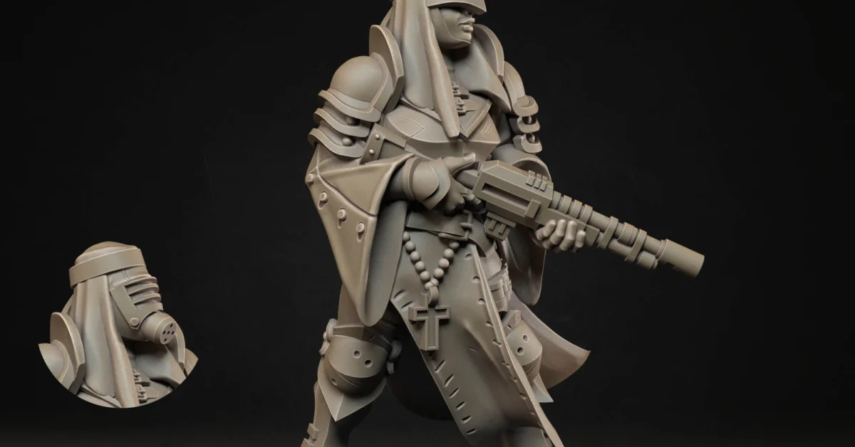 Sniper Priest (Rifle) - Little Legends Minis