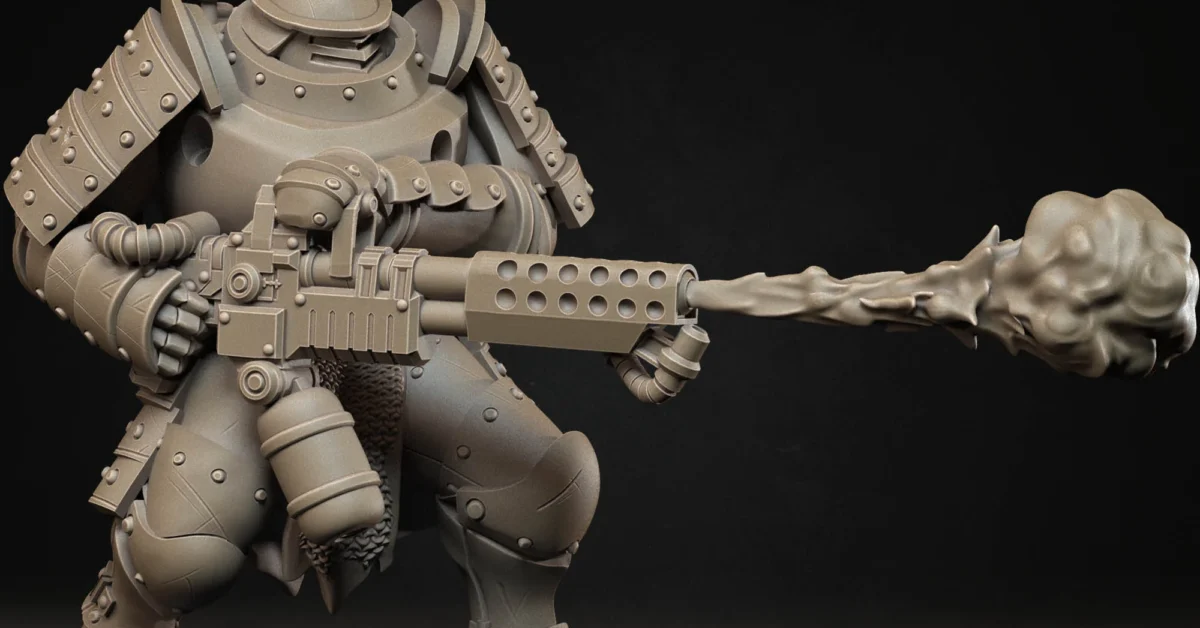 Heavy Infantry (Flamethrower) - Little Legends Minis